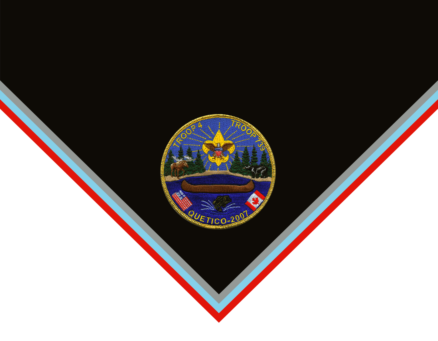 Scout Neckerchiefs - All Embroidered