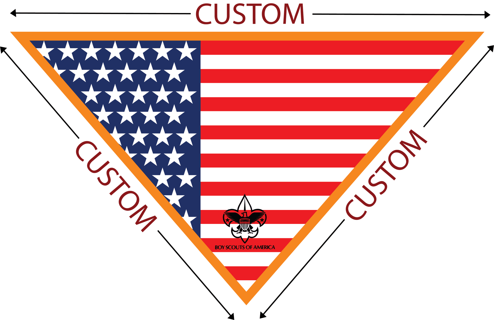 Scout Neckerchiefs - All Embroidered